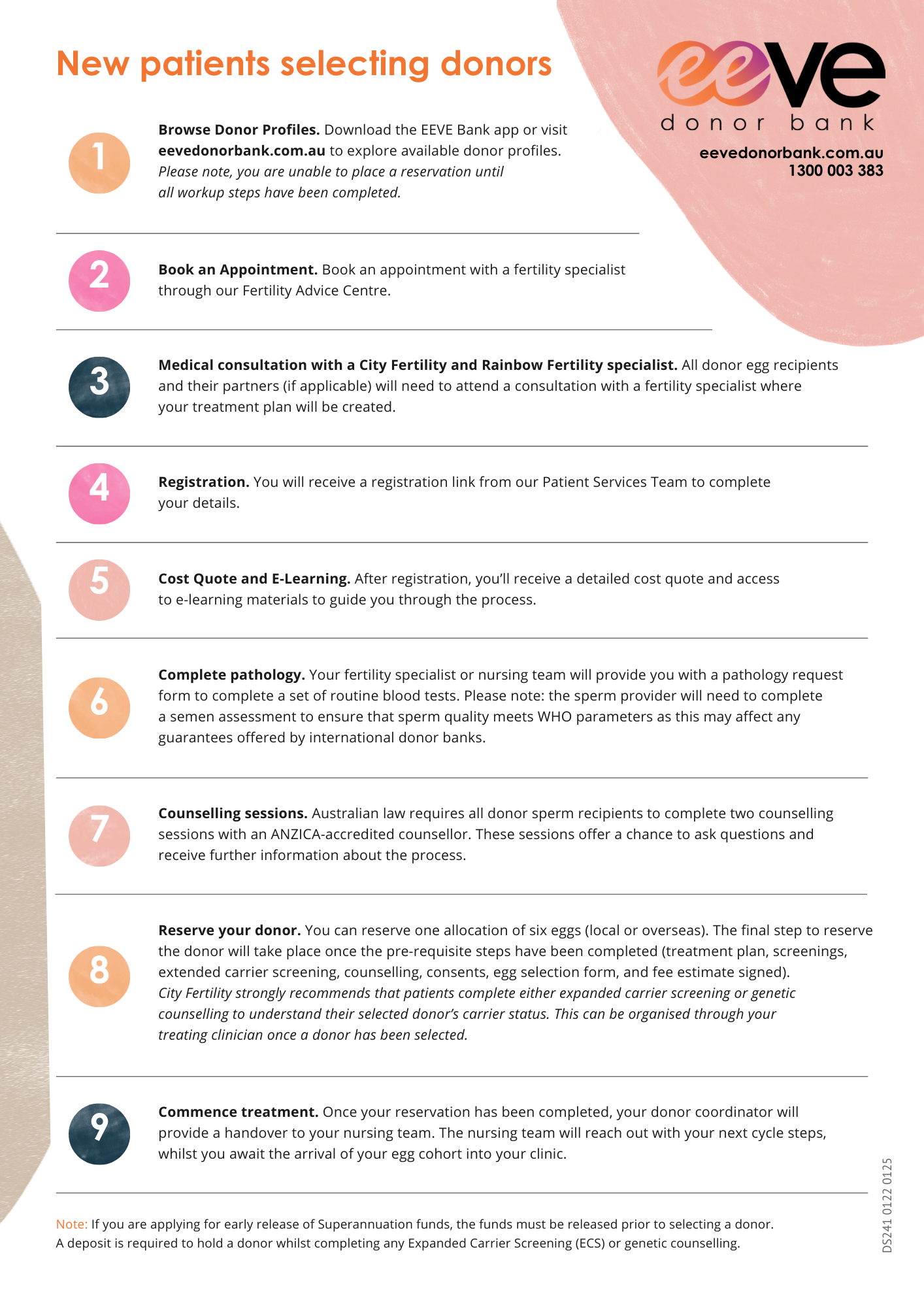 Steps to Receive Donor Eggs - Eeve Donor Bank